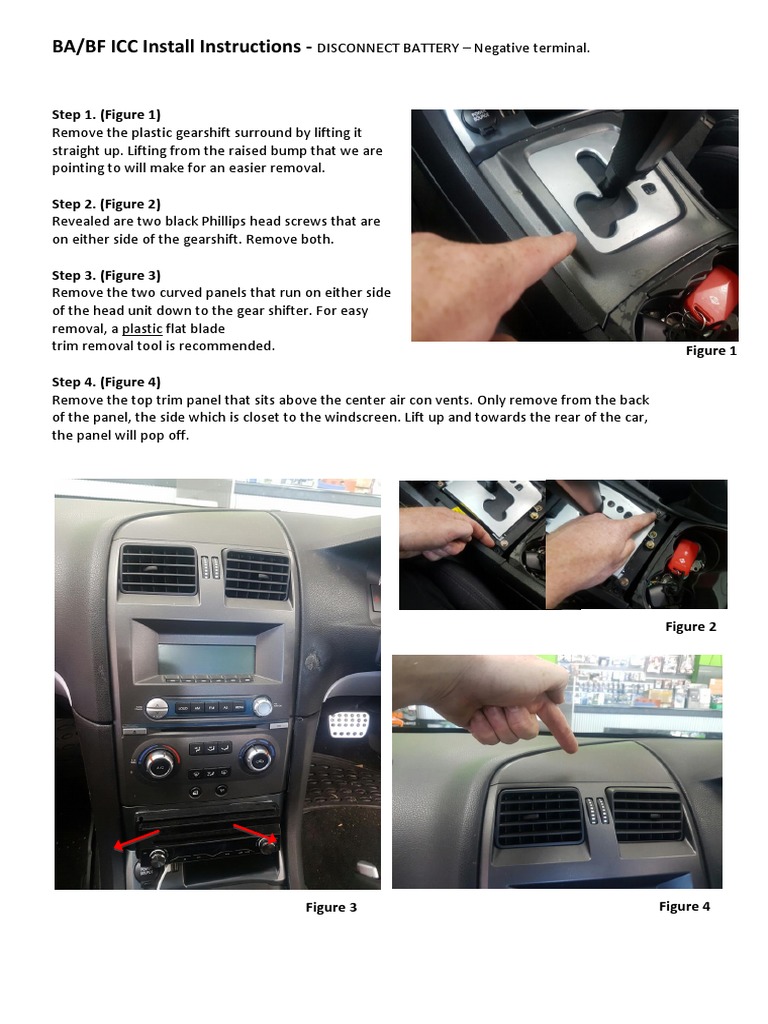 BA/BF ICC Install Instructions - : Step 1. (Figure 1) | PDF | Screw ...