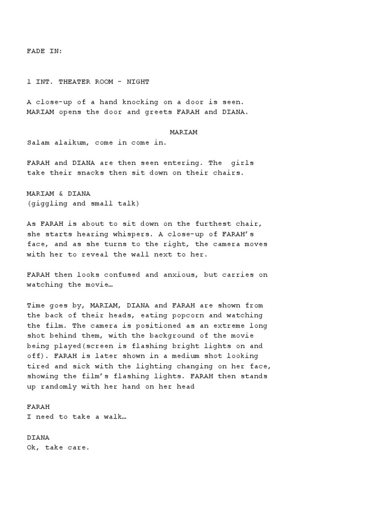 Script First Draft | PDF