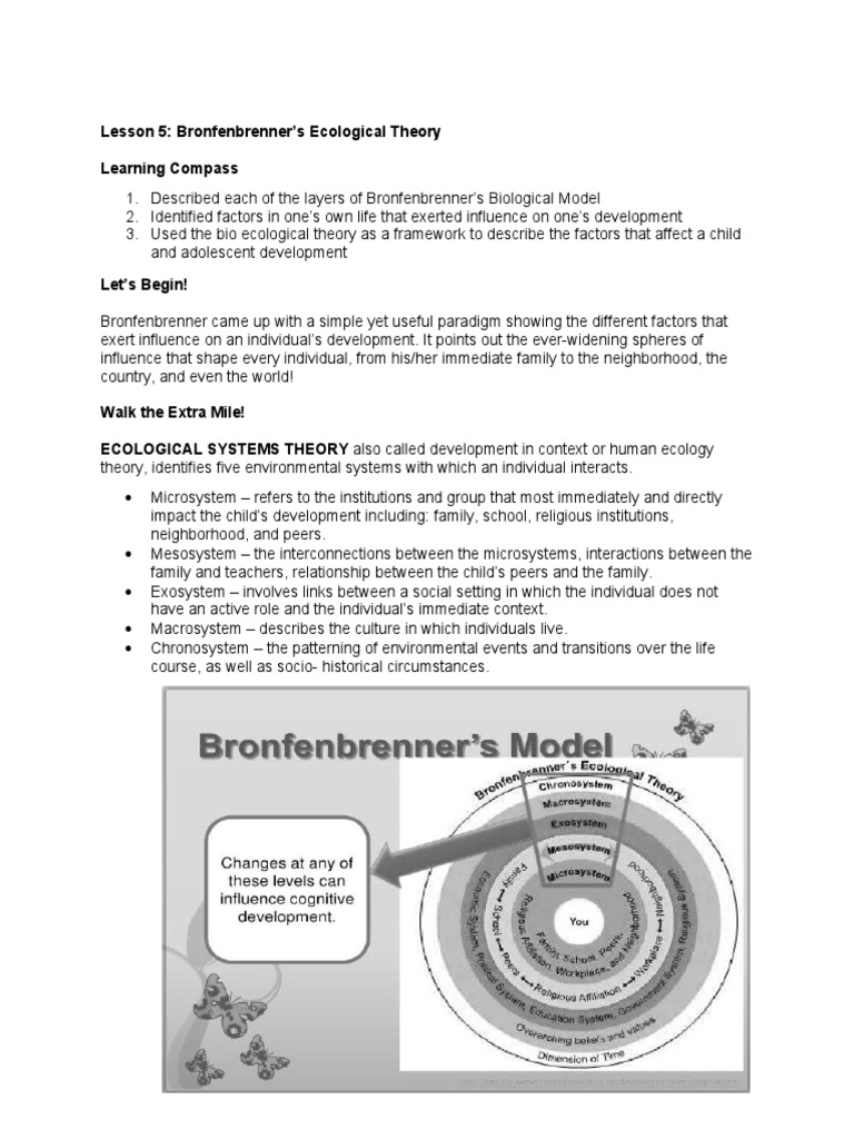 Bronfenbrenner's Ecological Theory | PDF | Ecology | Science