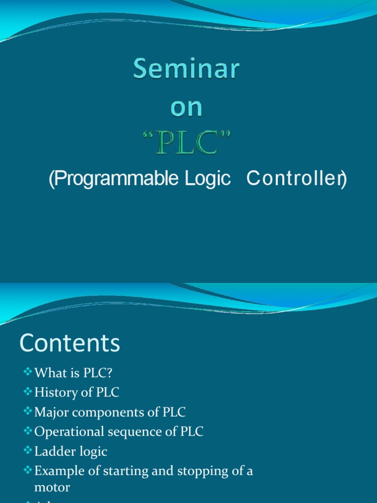 Unit-4. Programmable Logic Controller | PDF | Programmable Logic Controller | Logic Gate