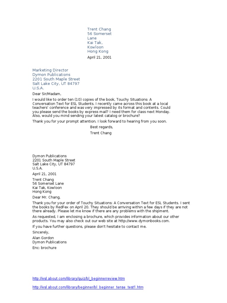 Basic Business Correspondence Vocabulary | PDF | Receipt | Business