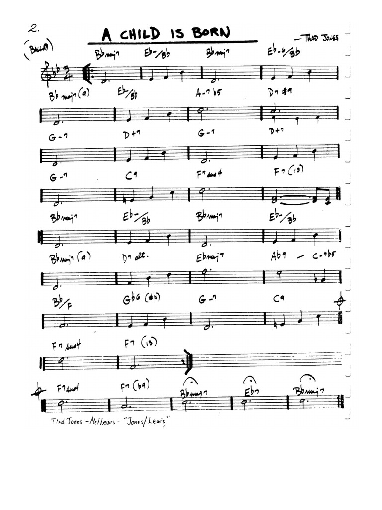 A Child Is Born - Lead Sheet | PDF
