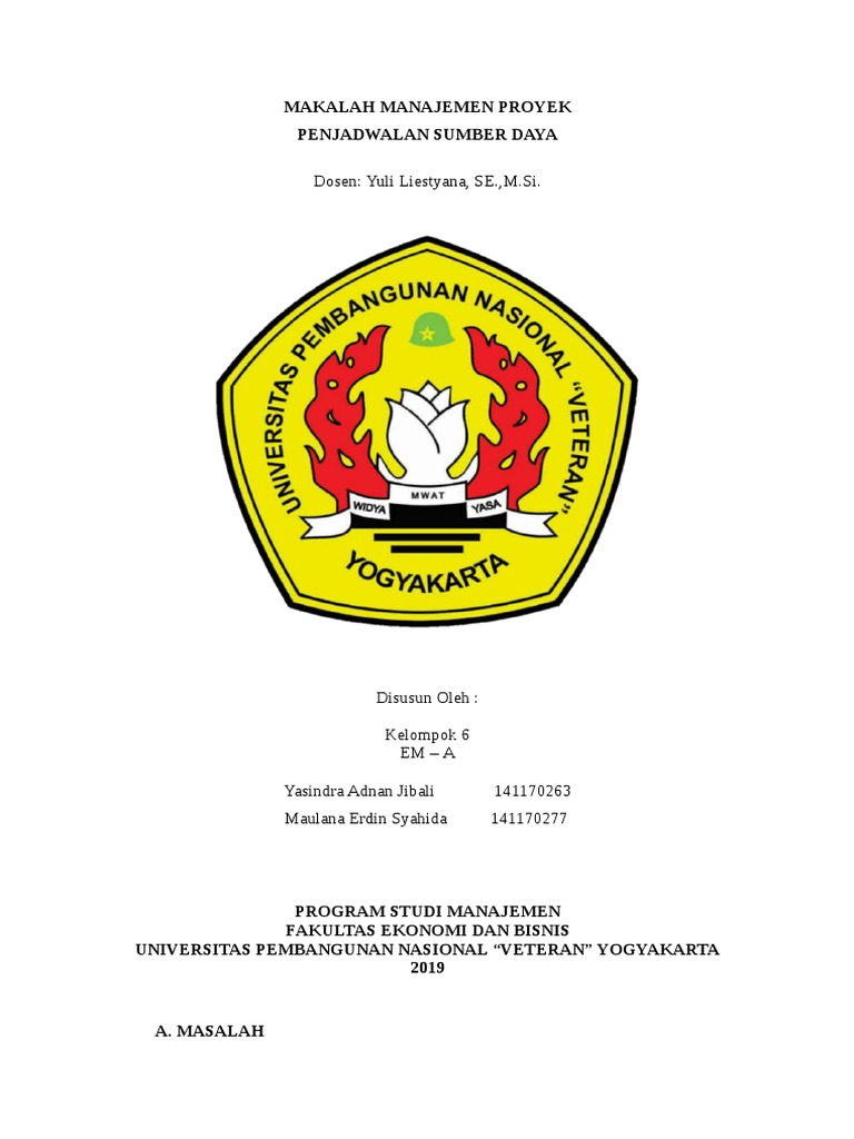 Makalah Mproyek Kel 6 | PDF
