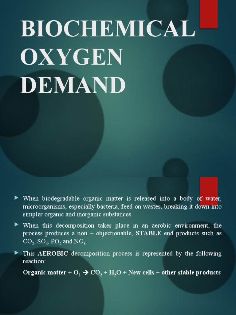 8 Biochemical Oxygen Demand | PDF | Methane | Pollution