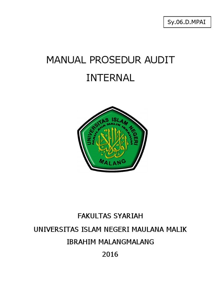 Prosedur Audit Internal Syariah | PDF