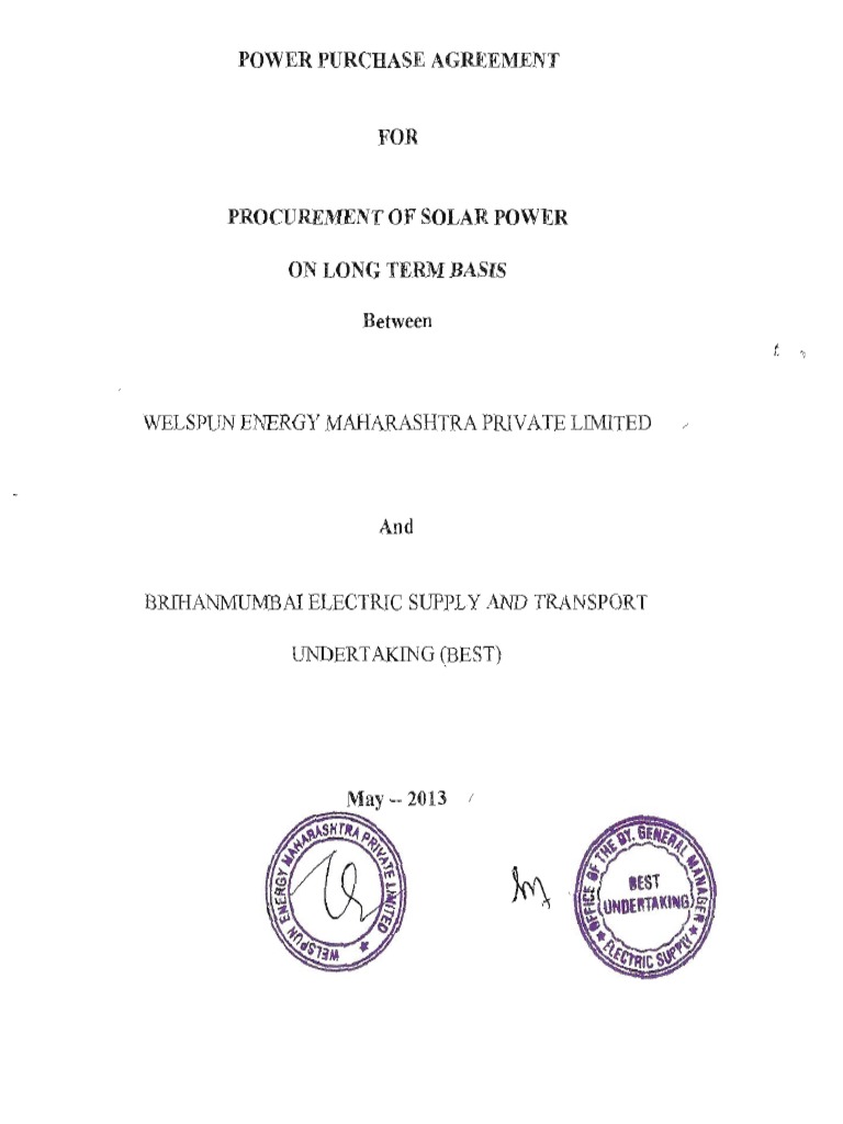 Welspun PPA 20 MW | PDF | Photovoltaics | Solar Power