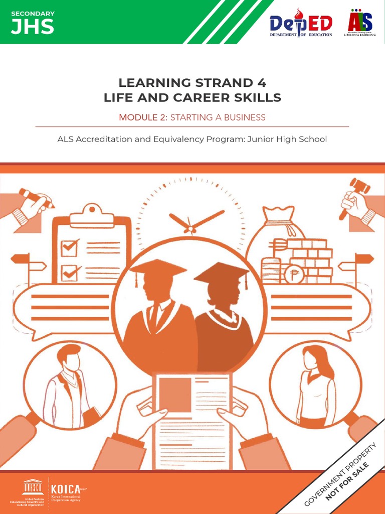 Learning Strand 4 Life and Career Skills: Module 2: Starting A Business ...