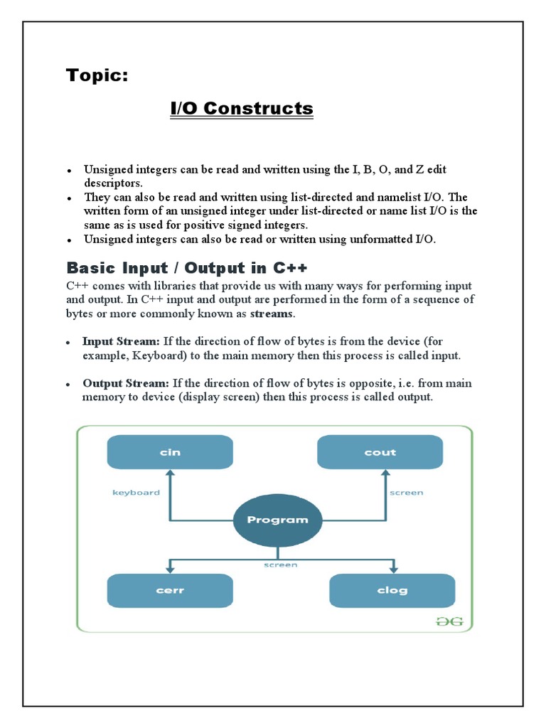 Input And Output Constructs Pdf Subroutine Programming Language 4063