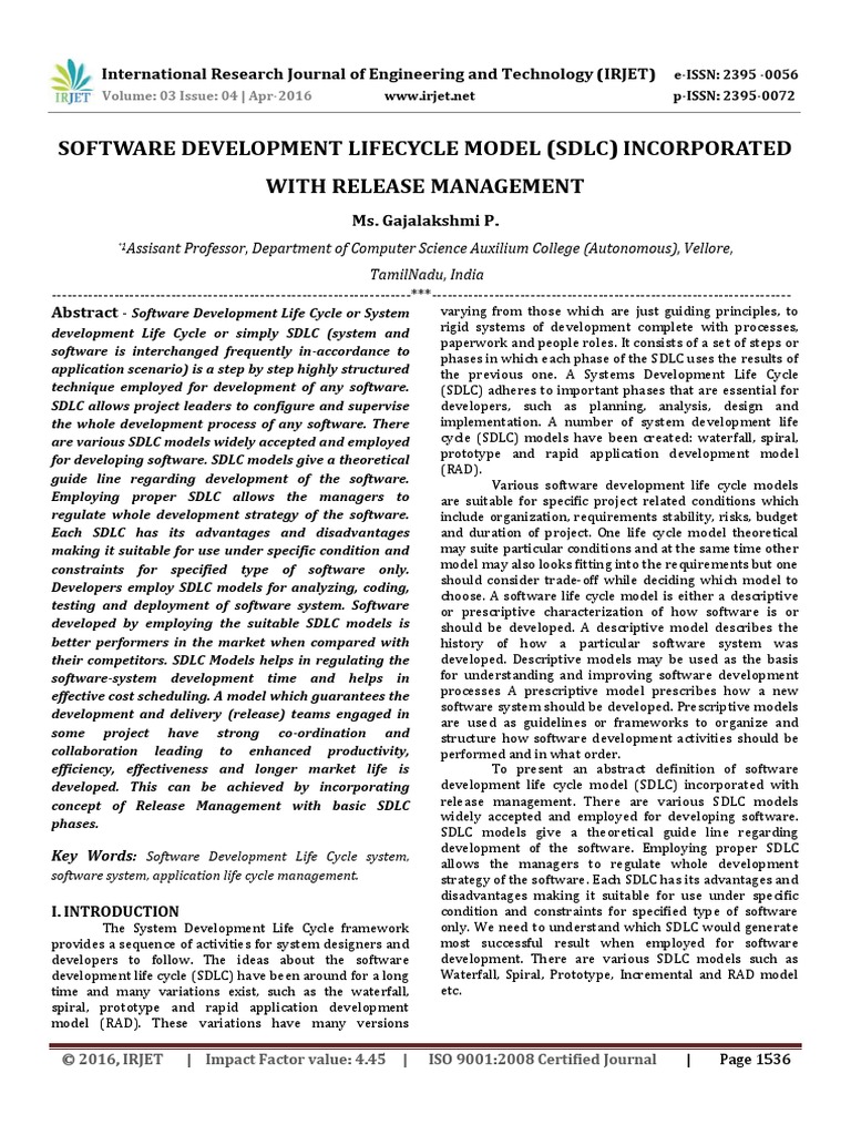 Software Development Lifecycle Model SDL | PDF | Software Development Process | Software Prototyping