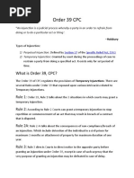 Order 39 Rule (3) of C.P.C. | PDF | Ex Parte | Injunction