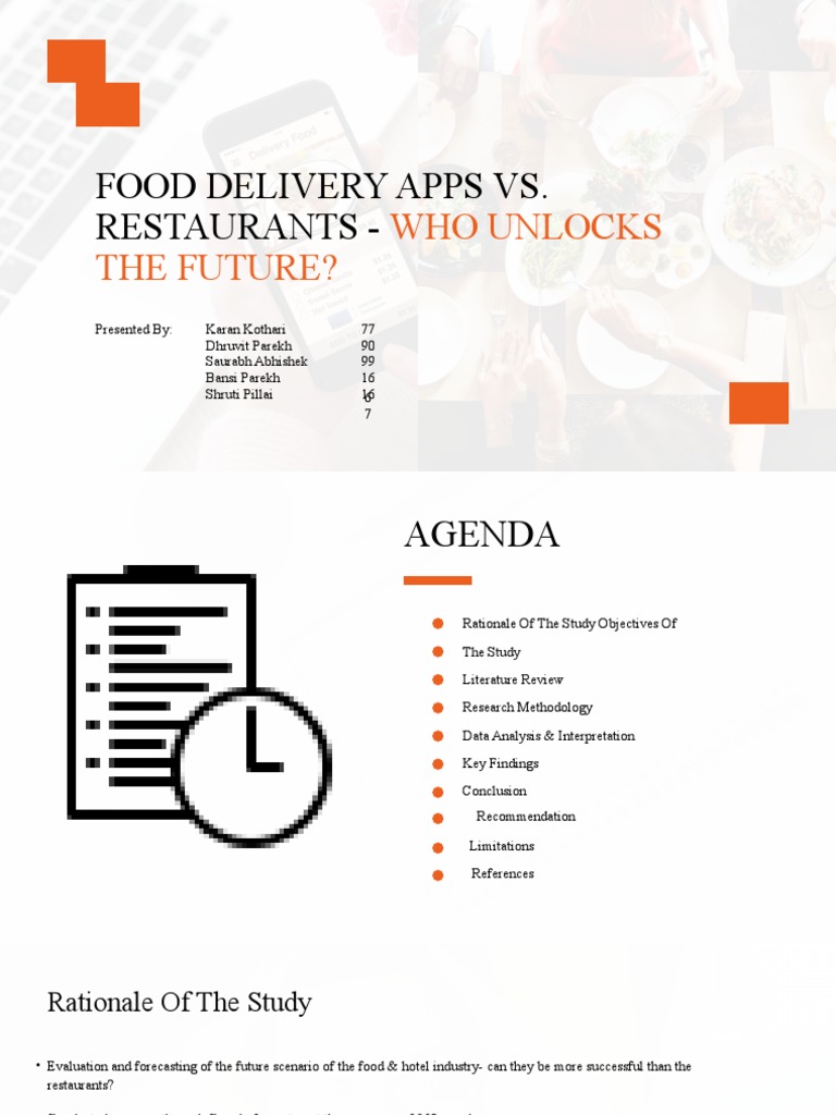 Food Delivery Apps Vs Restaurants - Who Unlocks The Future | PDF | Data ...