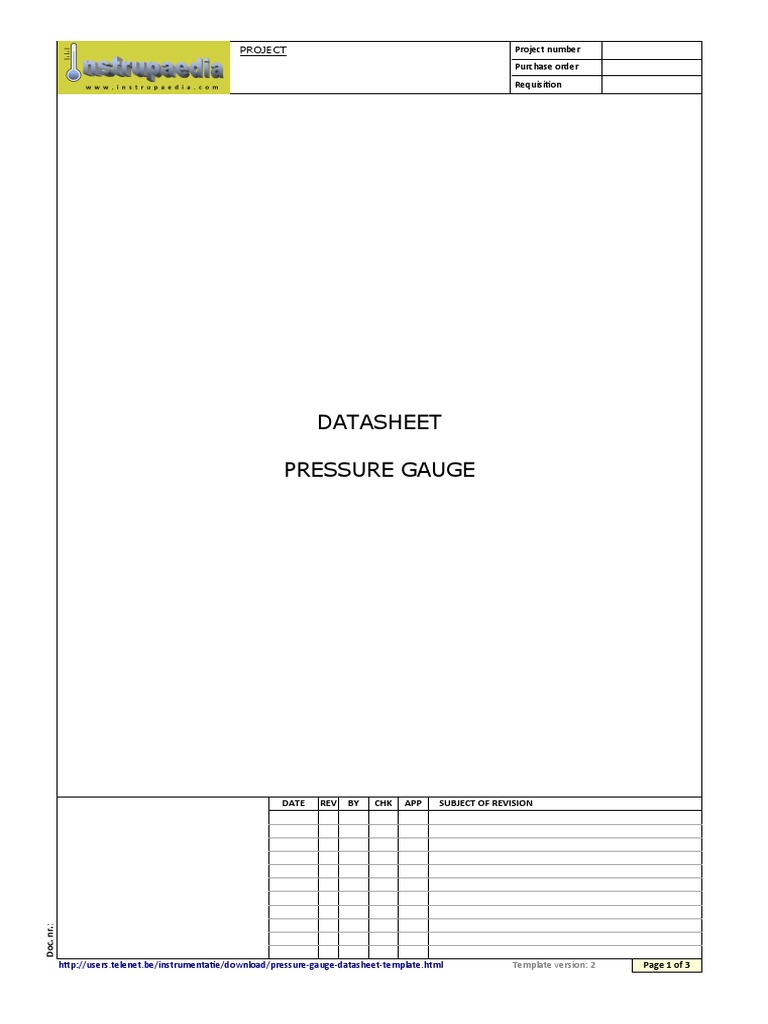 Pressure Gauge Template Large | PDF | Pressure Measurement ...
