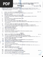 Tallentex 2025 Class 10 Physics Paper | PDF