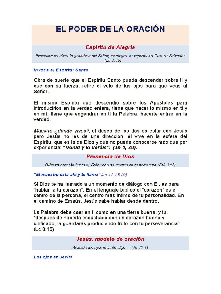 El Poder de La Oración | PDF