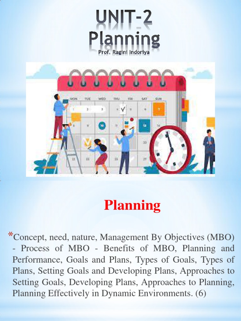 Unit-2 Planning | Download Free PDF | Goal | Planning