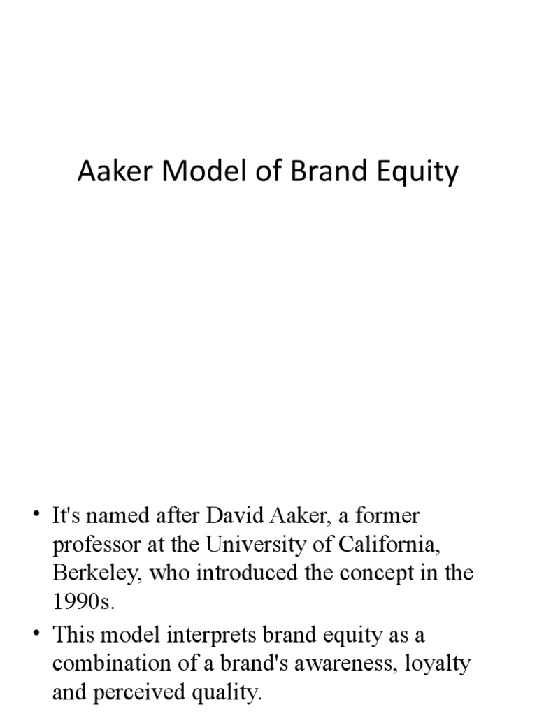 Aaker Model | PDF