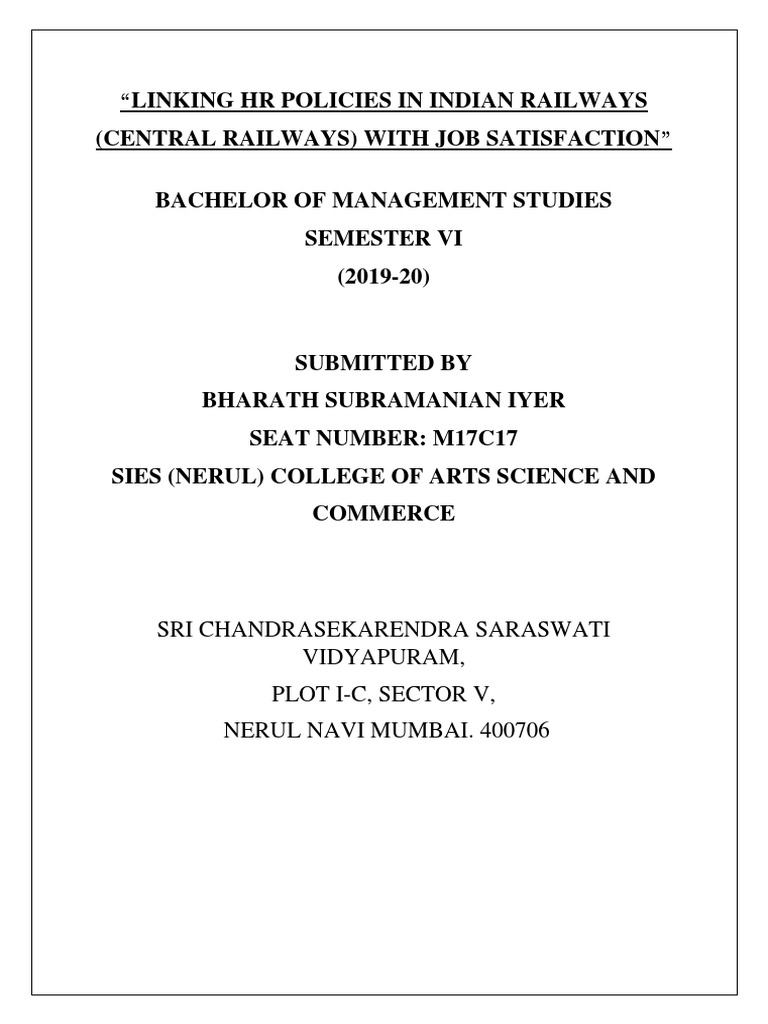 BlackBook-Bharath Iyer | PDF | Human Resource Management | Employment