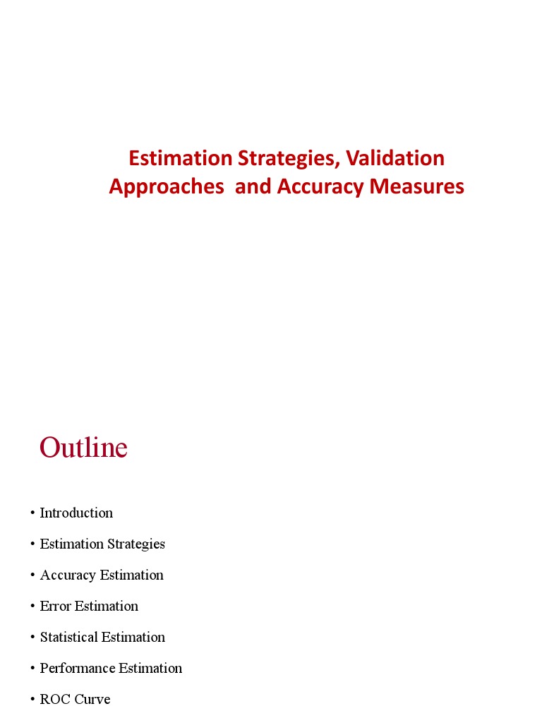 Accuracy Measures | PDF | Receiver Operating Characteristic | Cross Validation (Statistics)