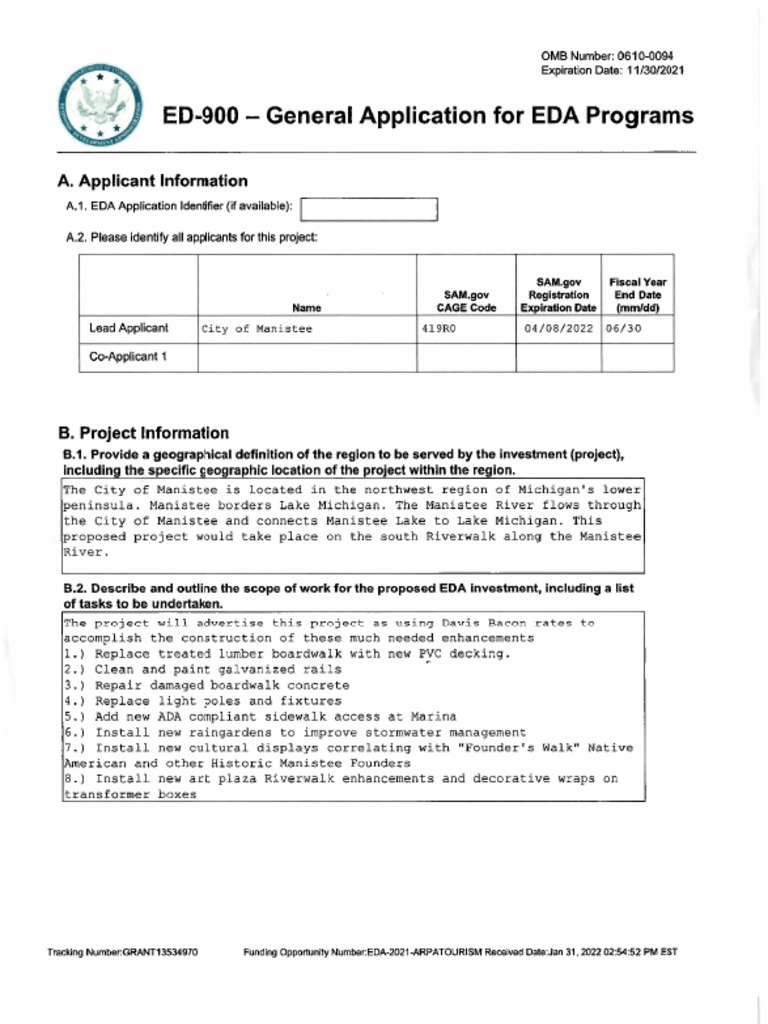 EDA Grant Documents | PDF