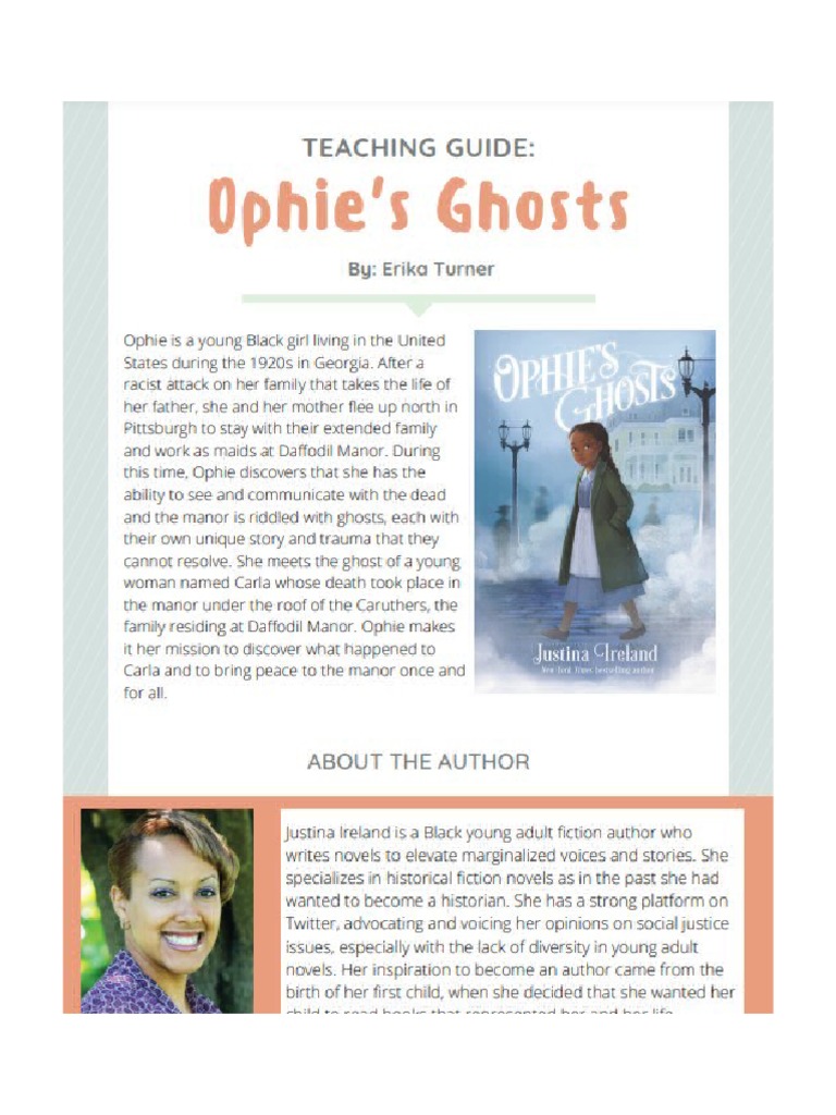Ophies Ghosts Teaching Guide | PDF