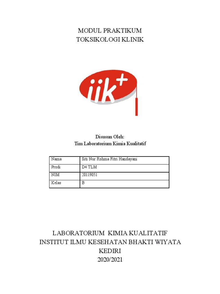 Siti Nur Rohma Fitri H 20119051 Uji Analisis Alkohol Etanol | PDF ...