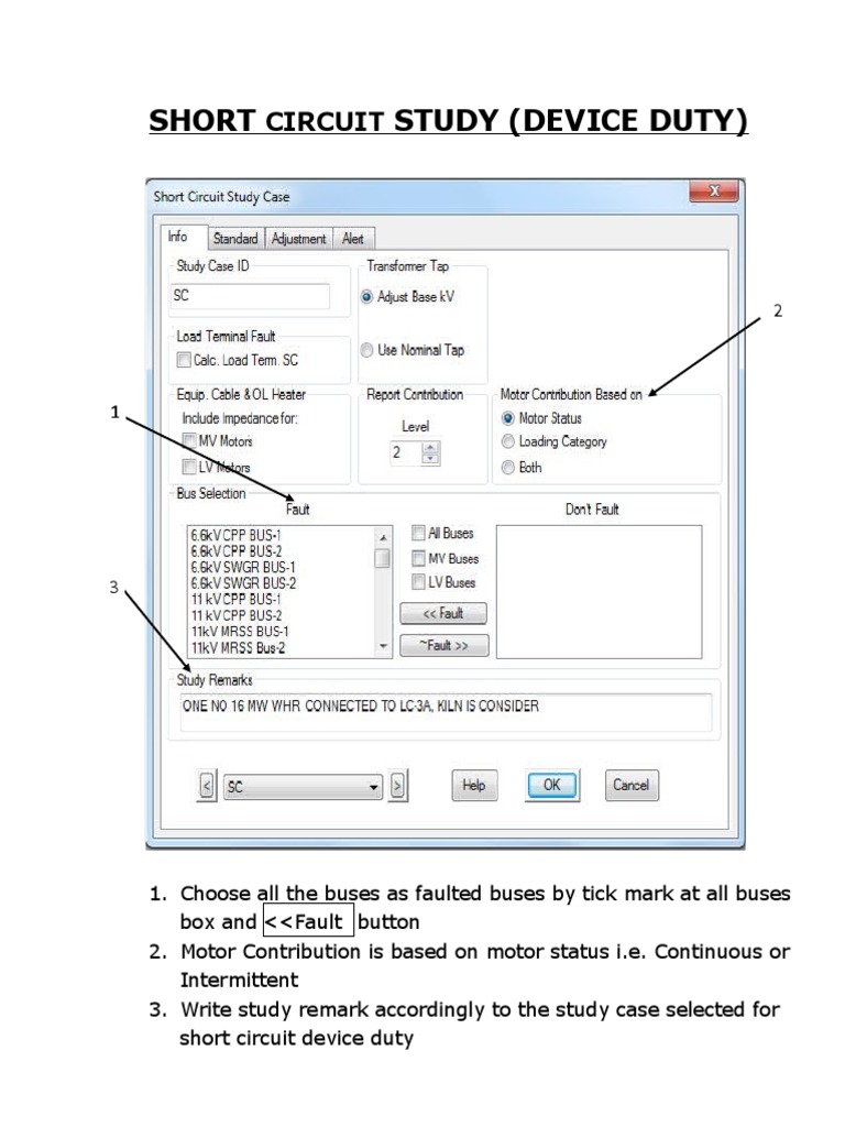 Short Circuit Duty Study Guide | PDF