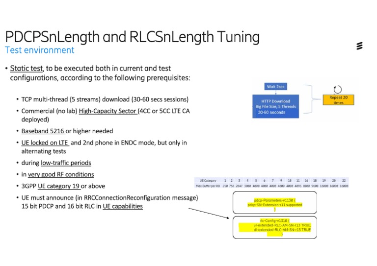 LTE PDCP-RLC SN Length - Test | PDF