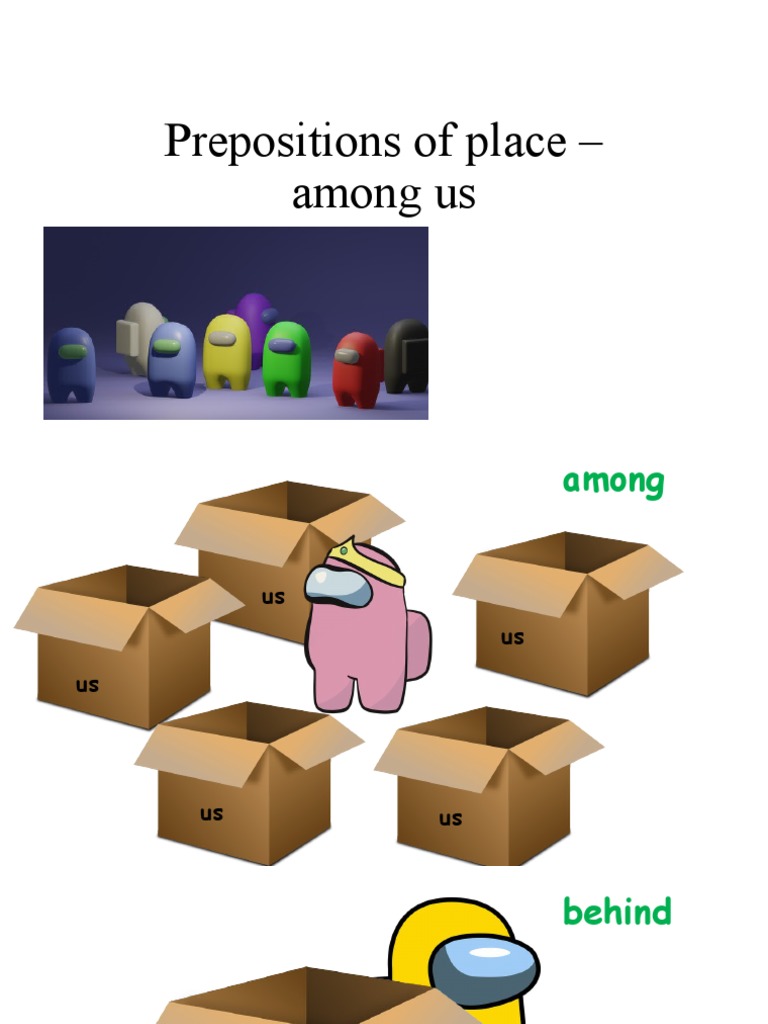 Prepositions of Place - Among Us | PDF