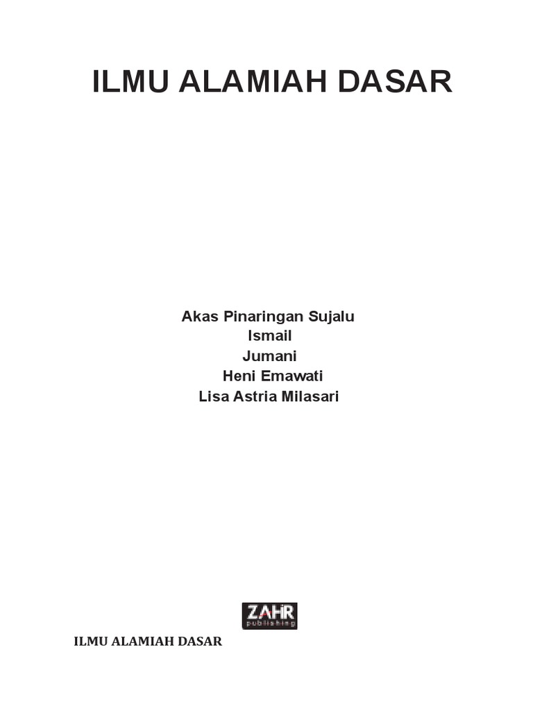 Ilmu Alamiah Dasar-eBook | PDF