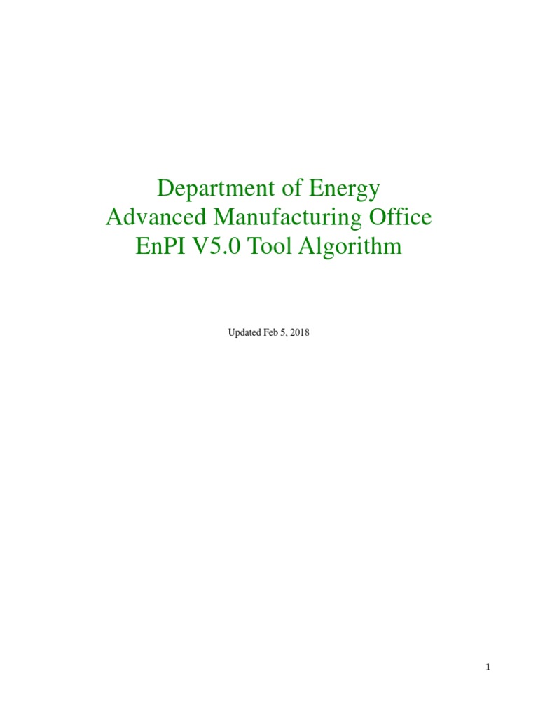 EnPI V5.0 Algorithm Document | PDF | Errors And Residuals | Regression Analysis