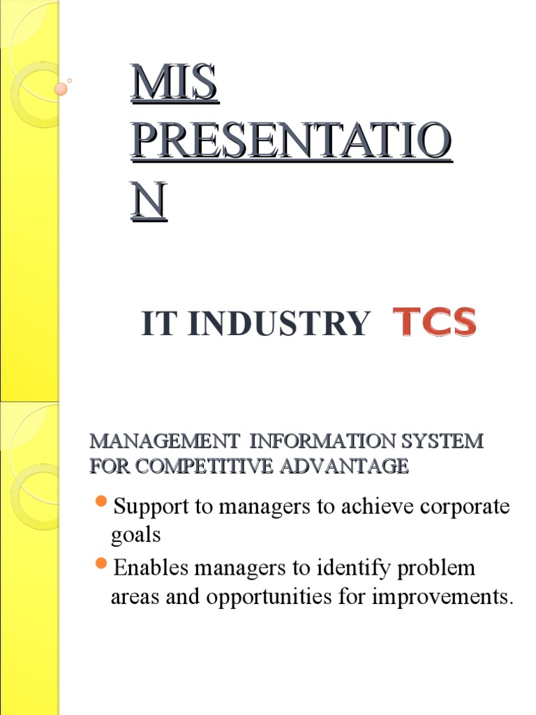 Mis Presentation 001 Pdf Business Computers