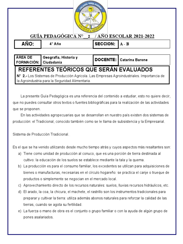 Guia de Ghyc Jesus | PDF | Agronegocios | Agricultura