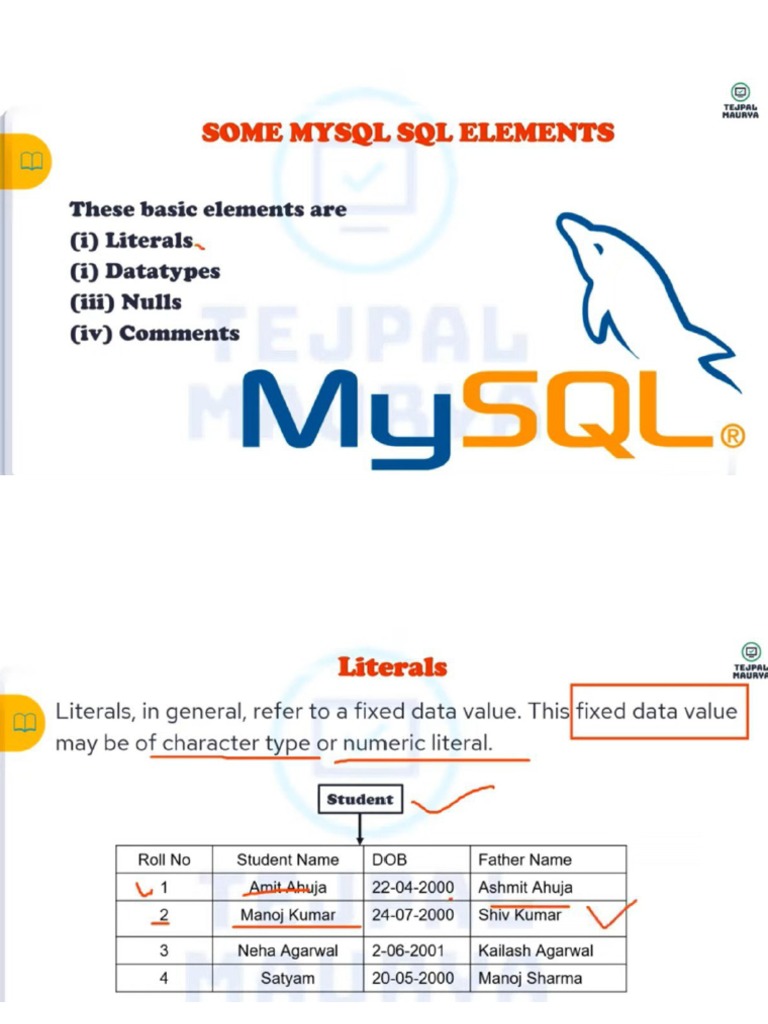 Mysql Notes | PDF