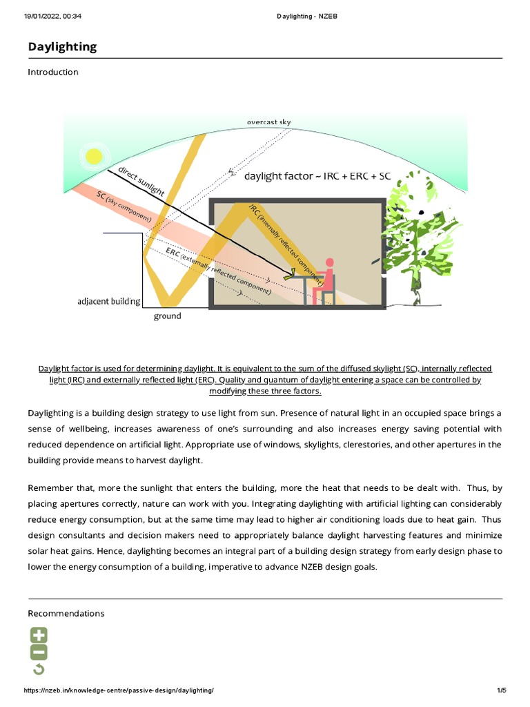 Daylighting - NZEB | PDF | Window | Lighting