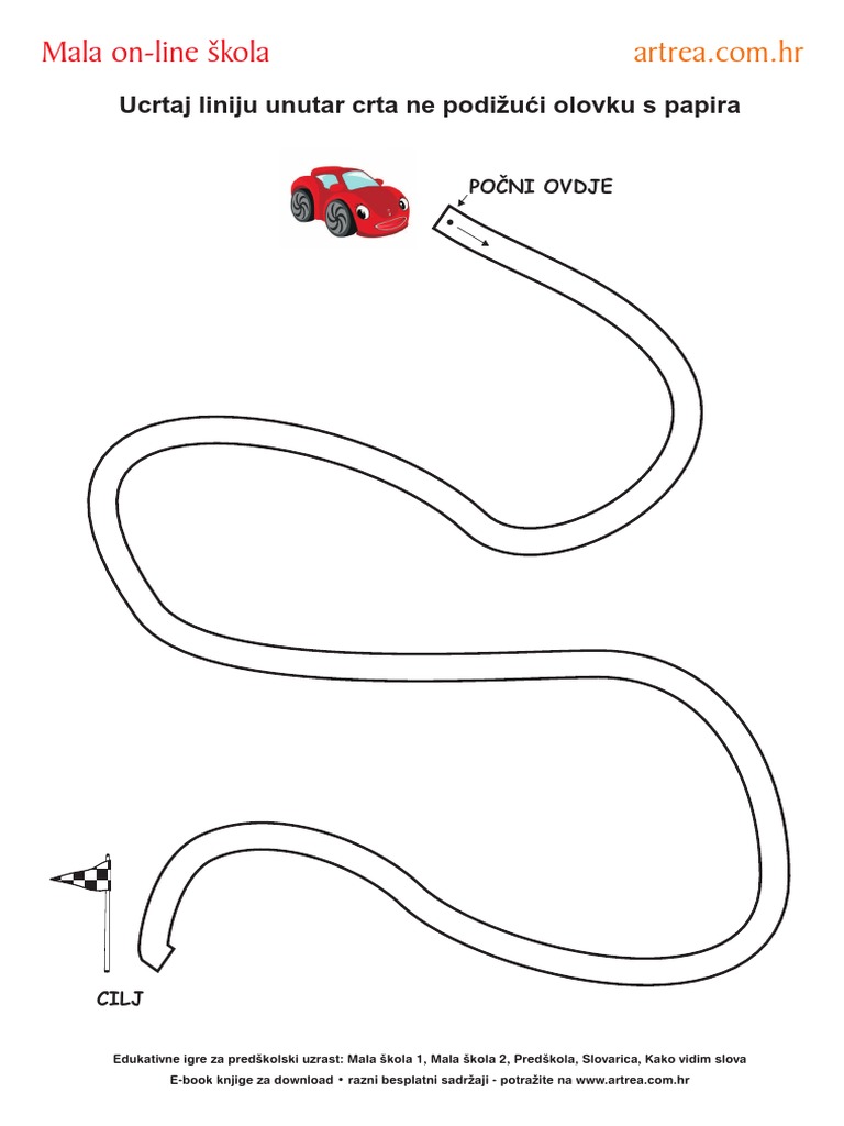 Vjezbe Grafomotorike I Pocetnog Pisanja | PDF