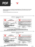 Temporary Auto Identification Card | PDF | Vehicle Insurance | Insurance