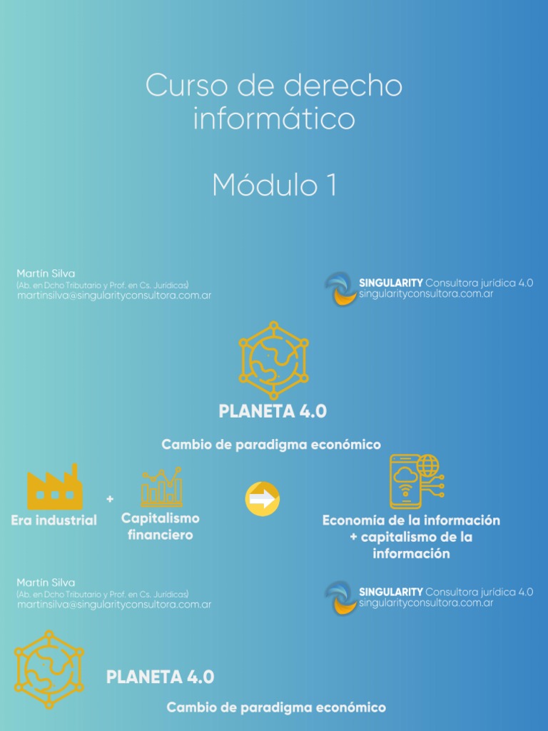 Curso de Derecho Informático - Módulo 1 | PDF
