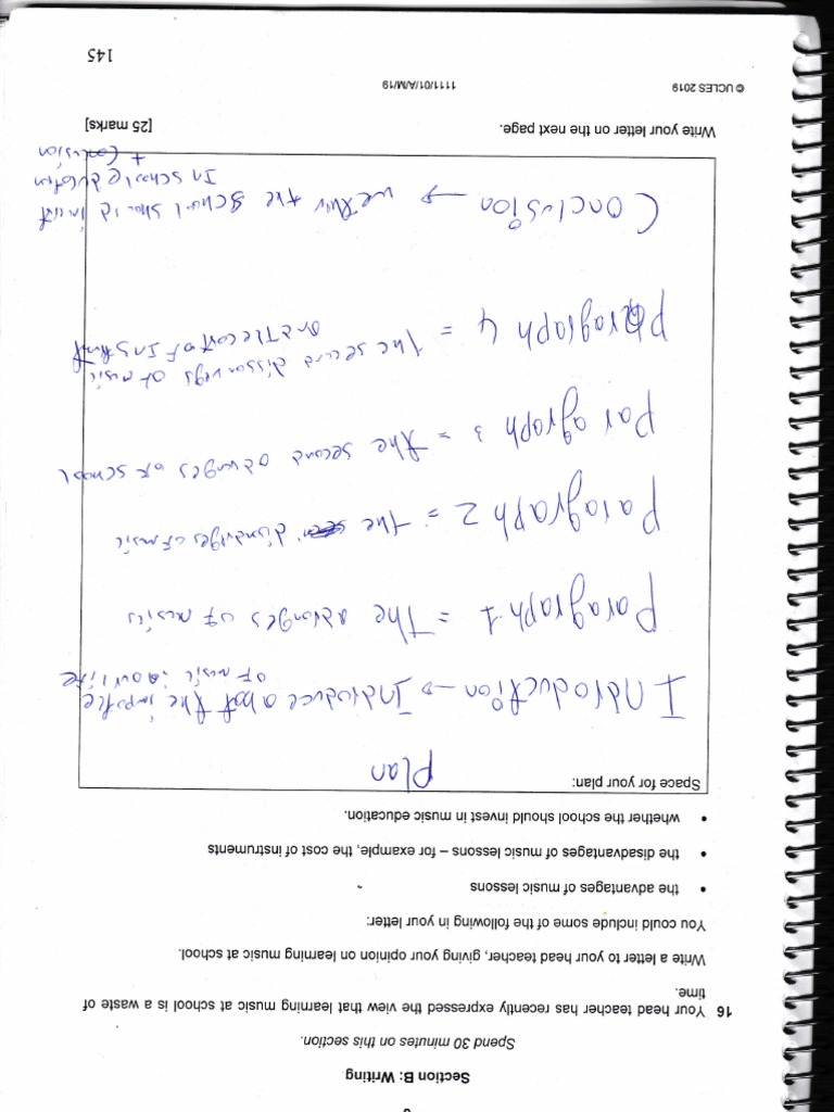 April 2019 P1 WRITING | PDF