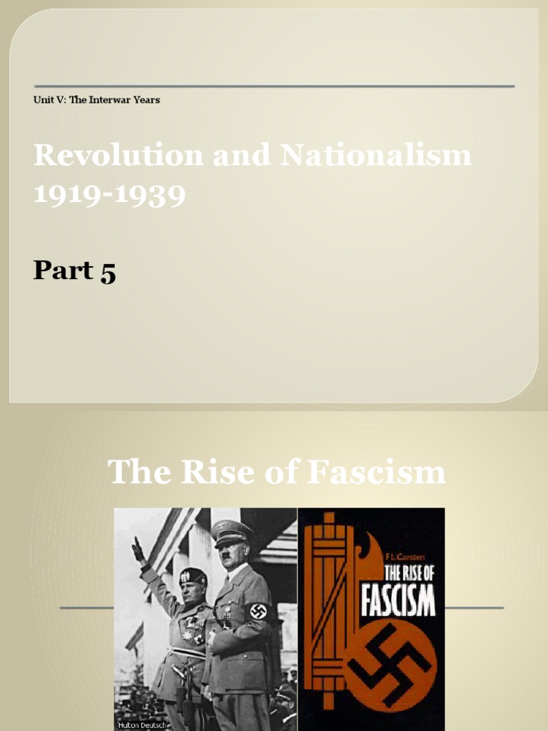 Rise of Fascism | PDF