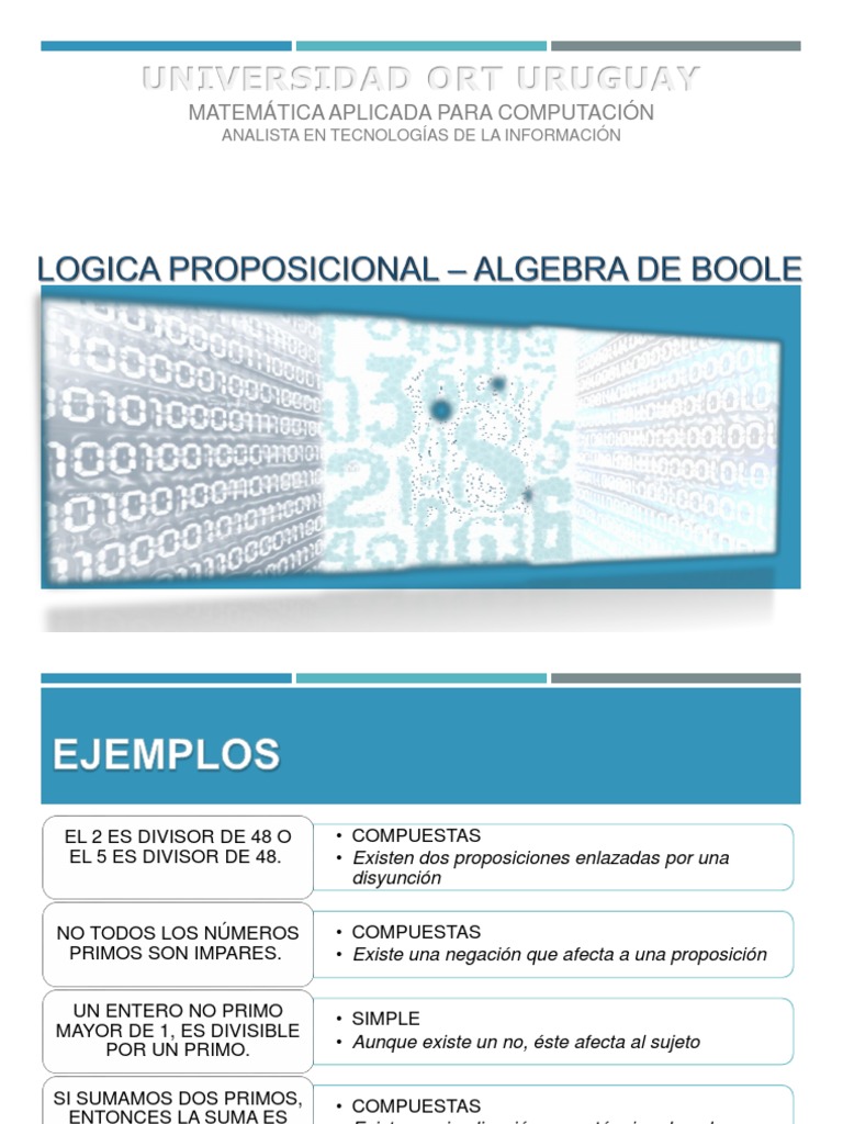 Tema3-Lógica Proposicional - Algebra de Boole | PDF | Puerta lógica ...