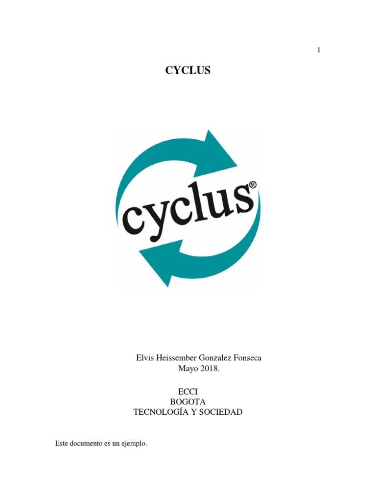 Fundación de Cyclus en Colombia 2002 | PDF
