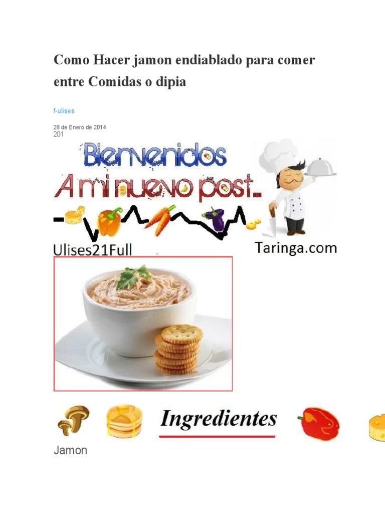 Jamon Endiablado Dip | PDF
