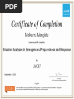 BSAFE Certificate of Completion - UNICEF | PDF