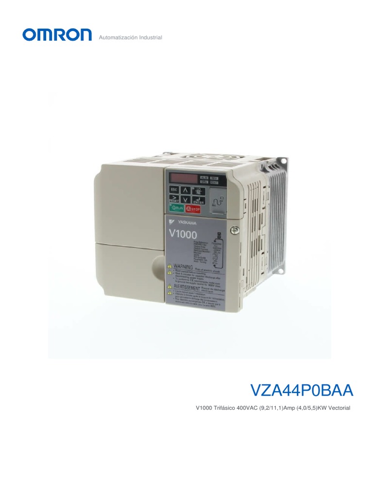 Especificaciones del V1000 Trifásico 400VAC | PDF | Hardware de la ...
