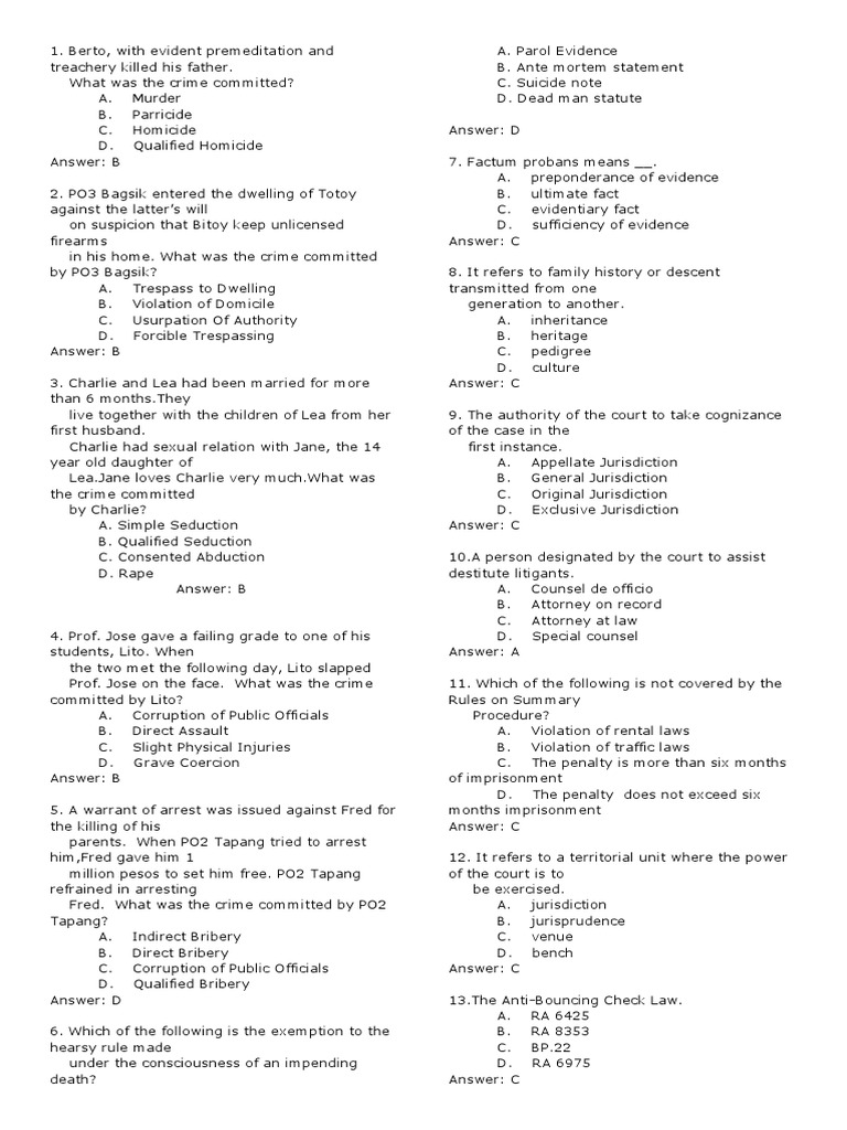 Understanding Criminal Law Concepts: A Review of Key Legal Terms and ...
