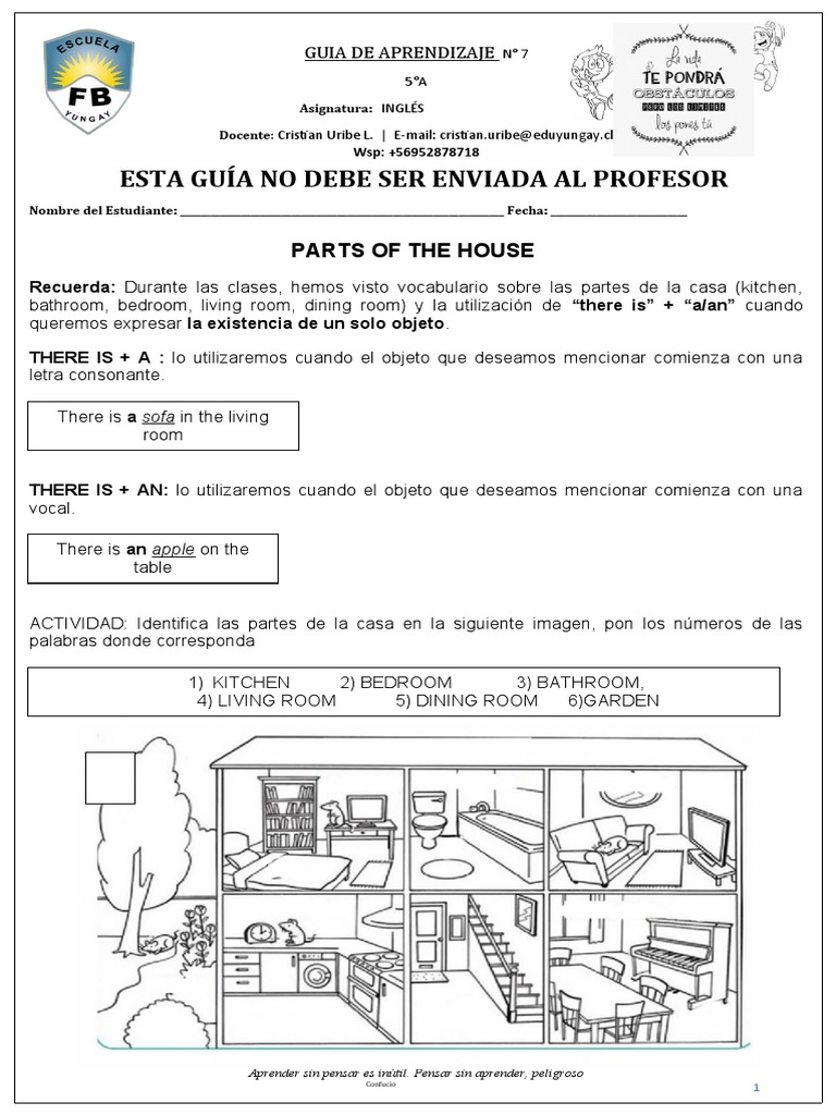 Parts of the House: Identifying Rooms and Objects Using 'There is ...