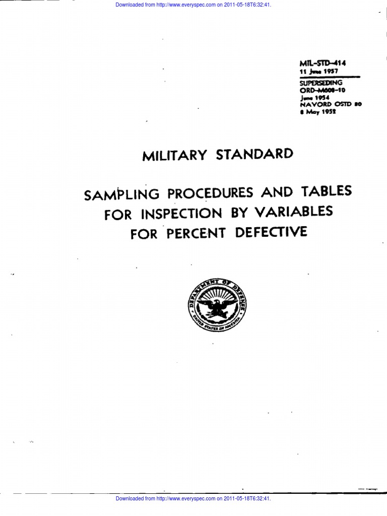 Mil STD 414 | PDF
