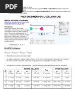 PhET Collision Lab | PDF | Collision | Momentum