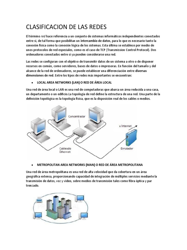 Clasificacion de Las Redes | PDF