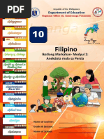 Filipino 10 3rd Quarter Module 2 | PDF